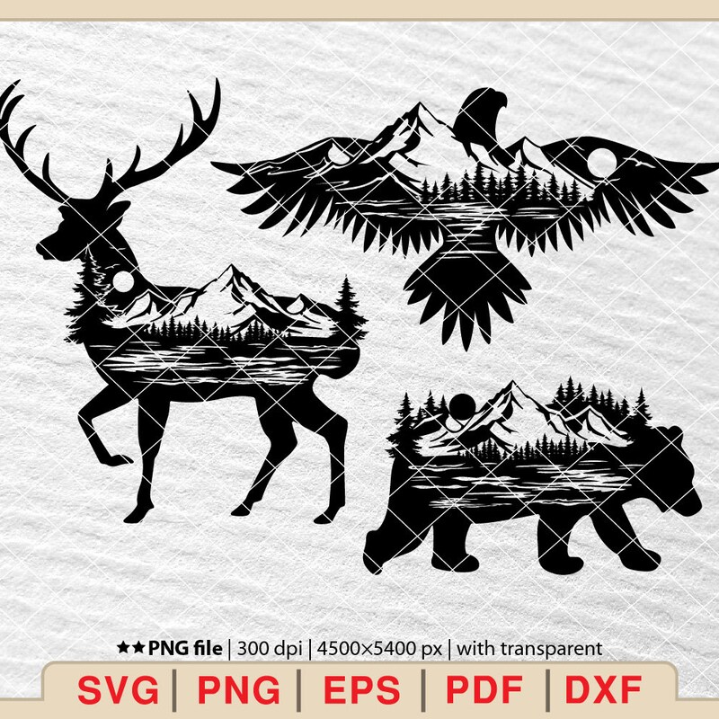 Nature Scene Svg - Etsy