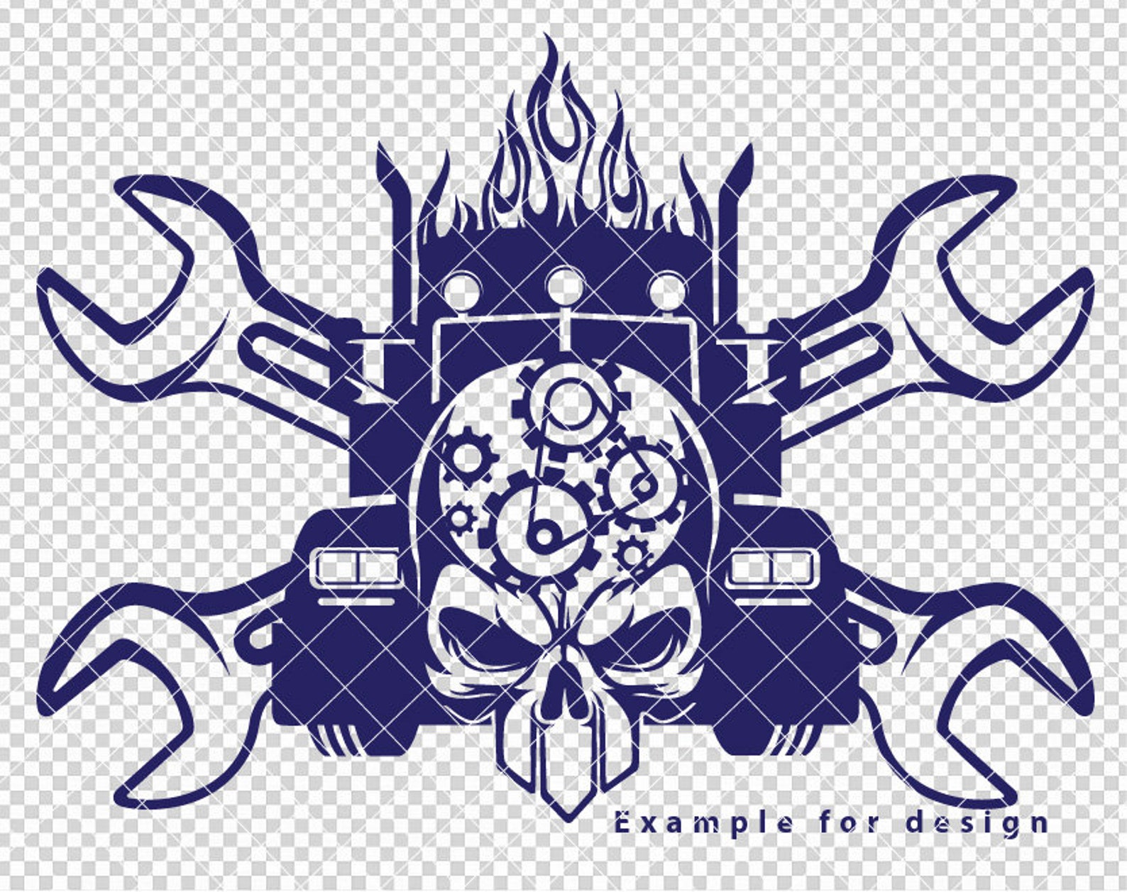 Skull Mechanic Svg Skull Svg Truck Svg Wrench Svg Mechanic - Etsy