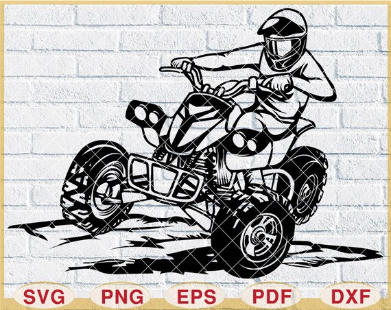 ATV Riding Svg Atv Quad Bike Svg 4 Wheeler Man Svg Quad - Etsy