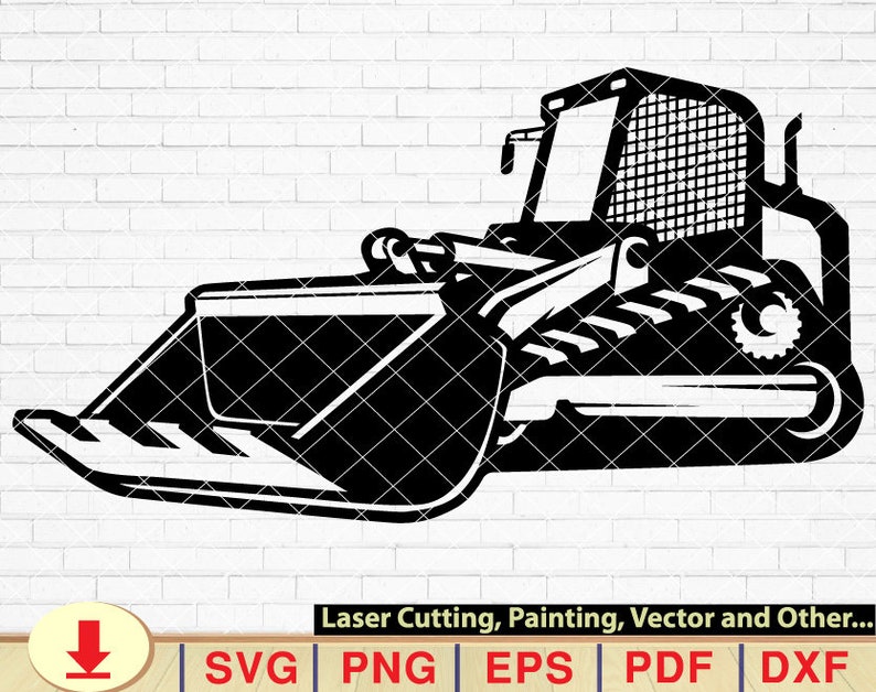 Loader Truck Svg Construction Vehicle Svgbulldozer - Etsy