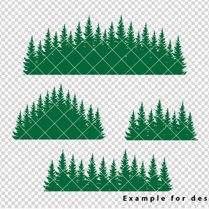 Forest Line Svgtreeline Svg Tree Svg Tree Clipart Svg - Etsy