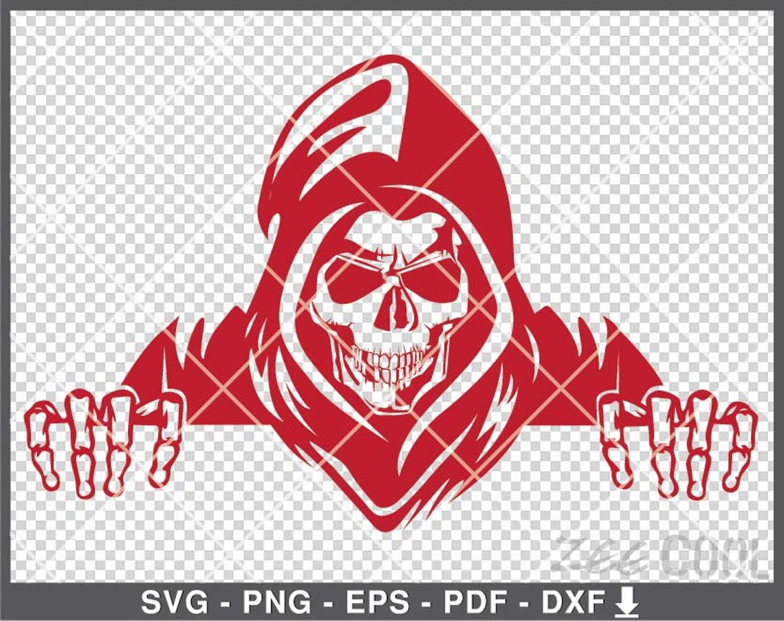 Skull Monogram Frame Svg Skull Svg Halloween Frame Svg - Etsy