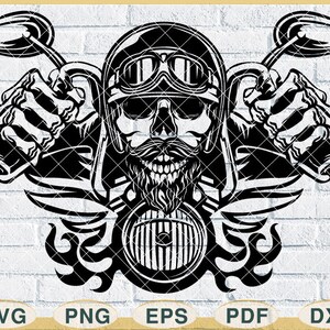 Motorcycle Rider Svg Motorcycle Svg Motorcycle Skull Svg - Etsy
