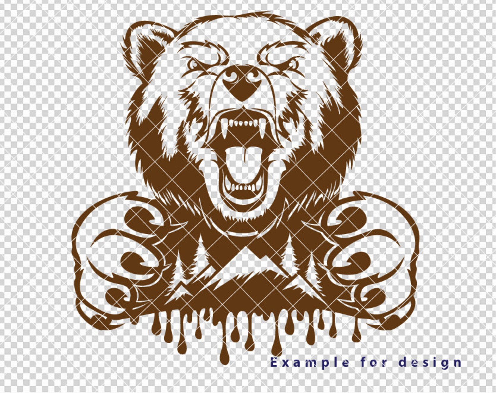 Bear Claw Scratch Svg Bear Head Svg Bear Face Svg Grizzly - Etsy