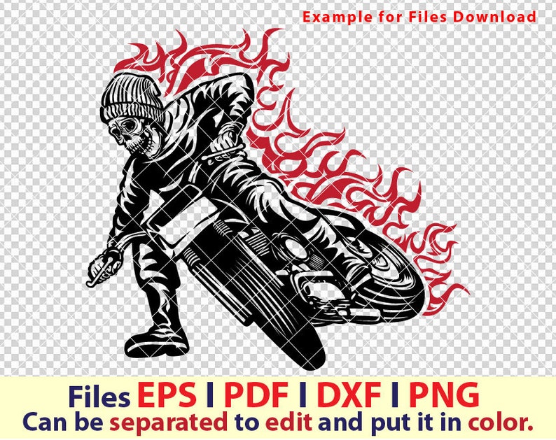 Skeleton Riding Motorcycle Svg Motorcycle Skull Svg - Etsy