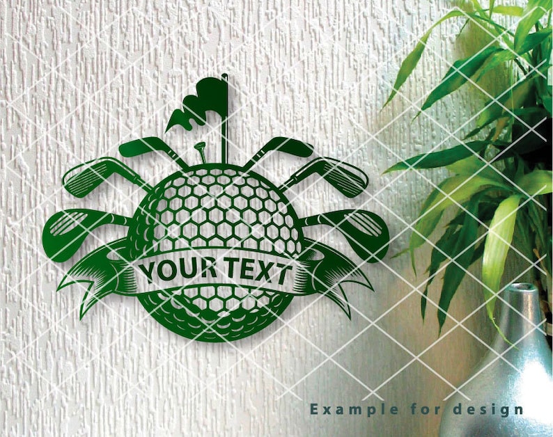 Golf Monogram Svg Crossed Golf Clubs Split Name Frame Svg - Etsy