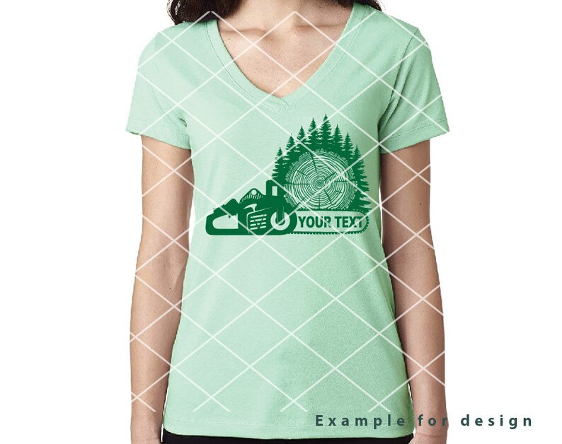 Chainsaw Lumberjack Scene Svg Saw Blade Name Frame Svg - Etsy