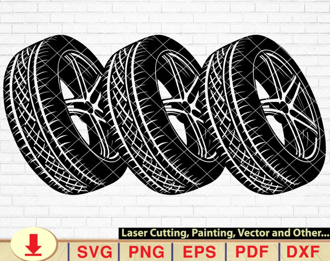 Tyre Wheels Svg Wheels Svg Tires Svg Tire Car Svg Car - Etsy