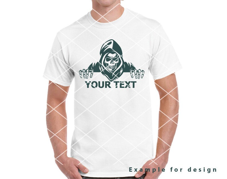 Skull Monogram Frame Svg Skull Svg Halloween Frame Svg - Etsy