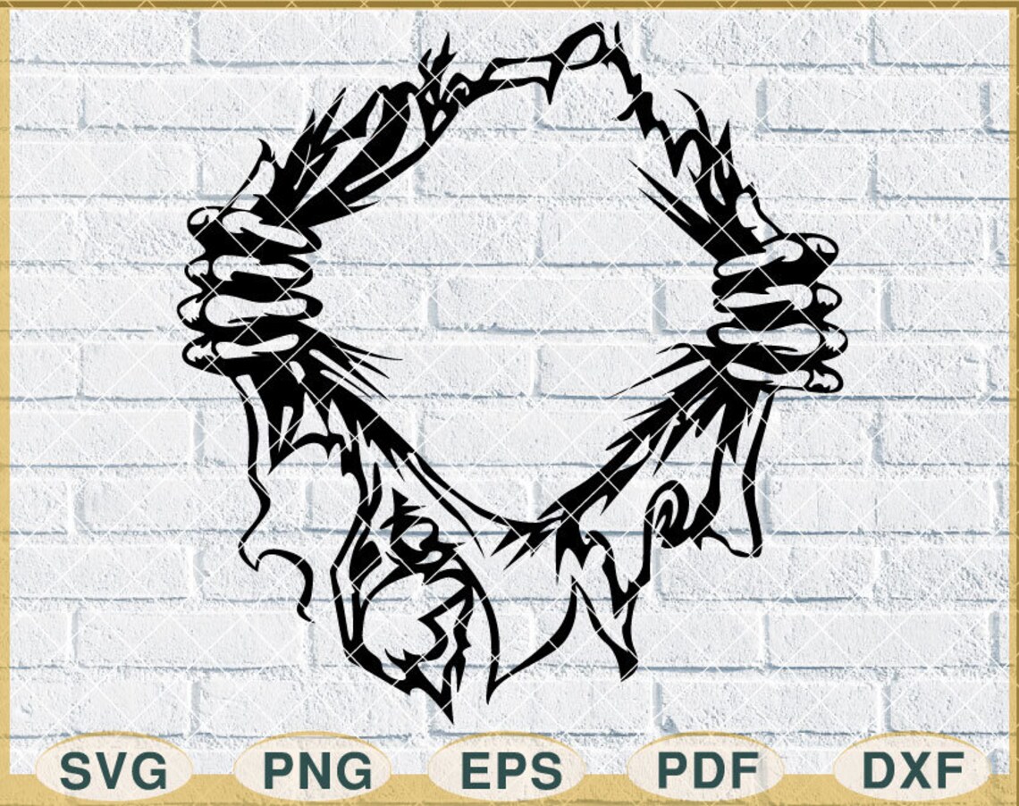 Ripped Svgtear Away Svgripped Open Shirt Svgzombie Hand - Etsy