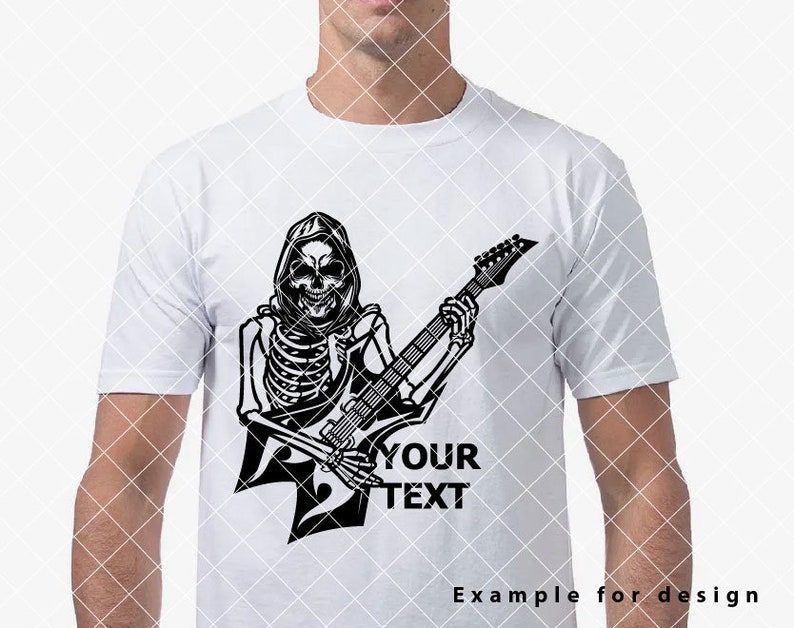 Guitarist Skeleton SVG Guitar Svg Rocker Play Svg Rock - Etsy