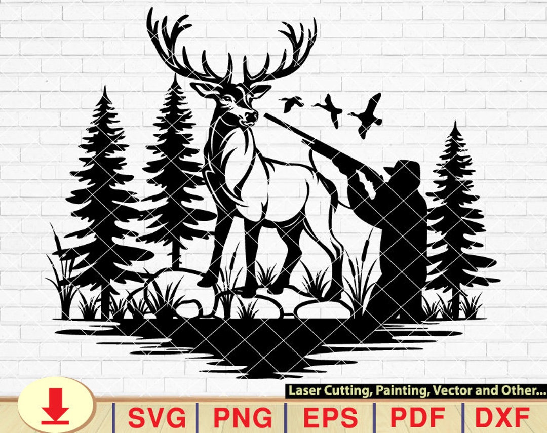 Deer Hunter Svg Hunting Svg Deer Svg Outdoors Svg Deer - Etsy Singapore