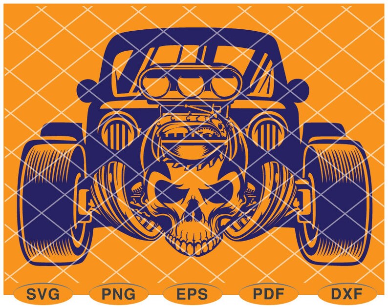 Hot Rod Skull Svg Classic Car Svg Hot Rod Car Svg Vintage - Etsy España