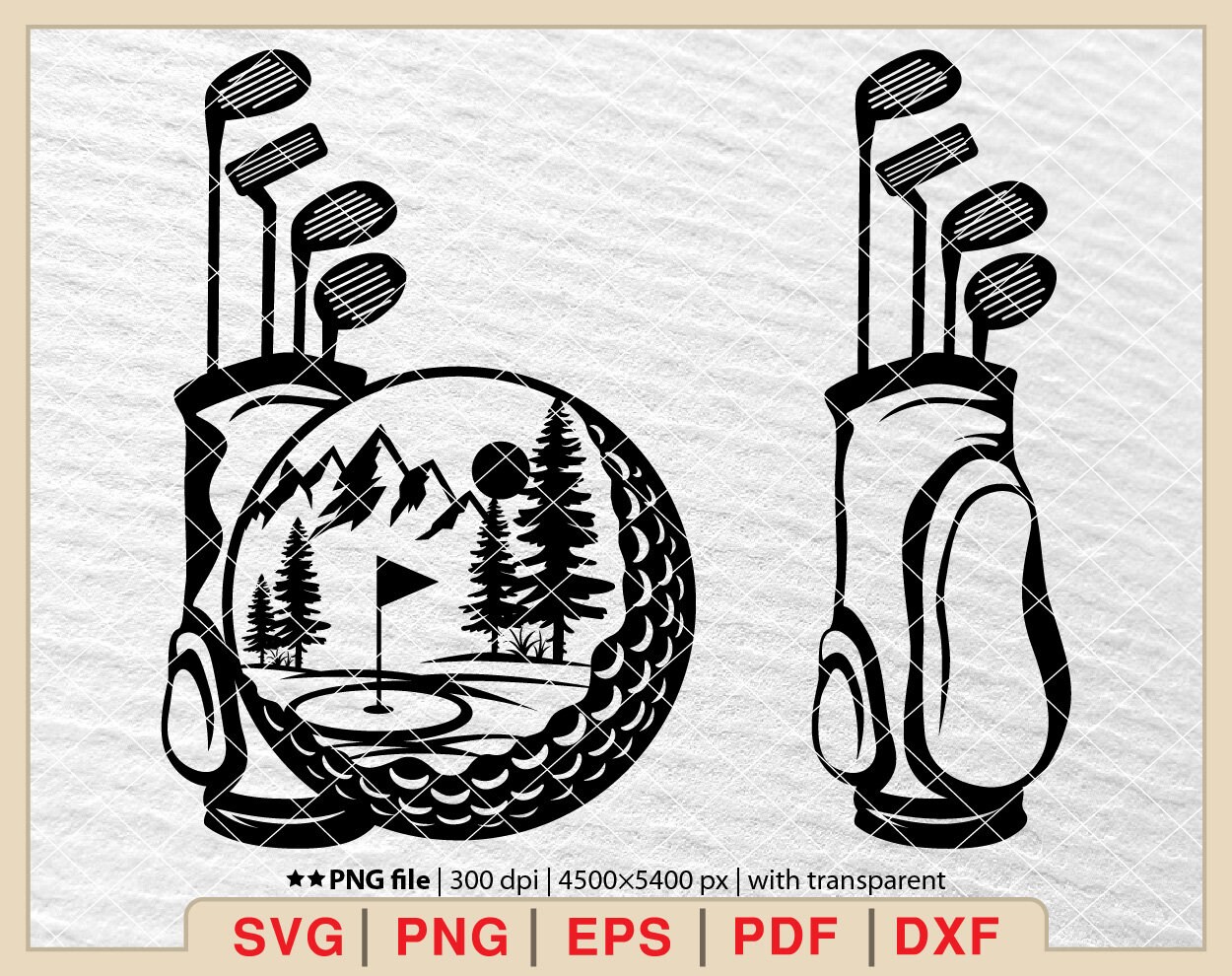 Golf Bag Vector