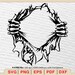 Ripped Svg,tear Away Svg,ripped Open Shirt Svg,zombie Hand Svg,digital ...