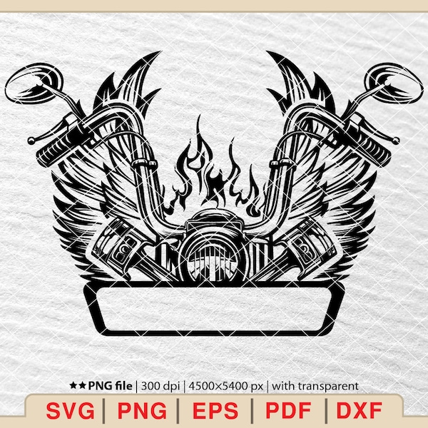 Motorcycle Svg - Etsy