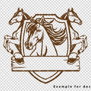 Horse Split Frame Svg ,horse Monogram Svg, Horse Svg Bundle, Horse Head ...