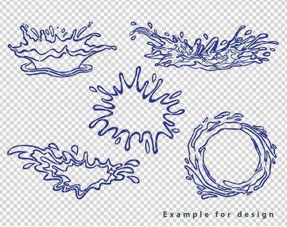 Water Splash Borders