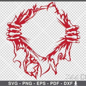 Ripped Svgtear Away Svgripped Open Shirt Svgzombie Hand - Etsy
