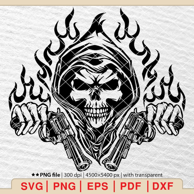Skull Svg - Etsy