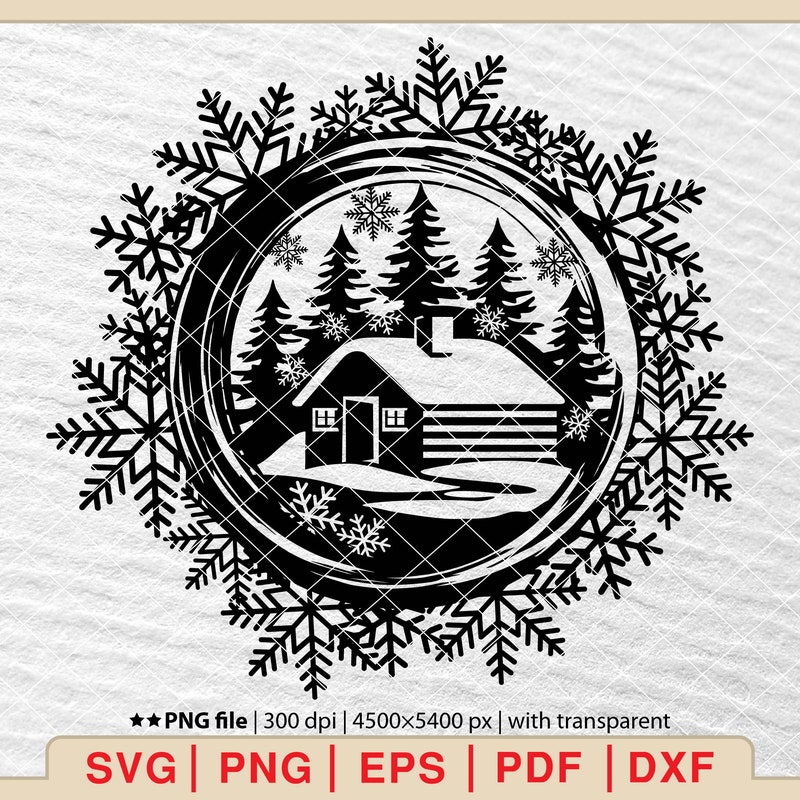 Winter Scene Svg - Etsy