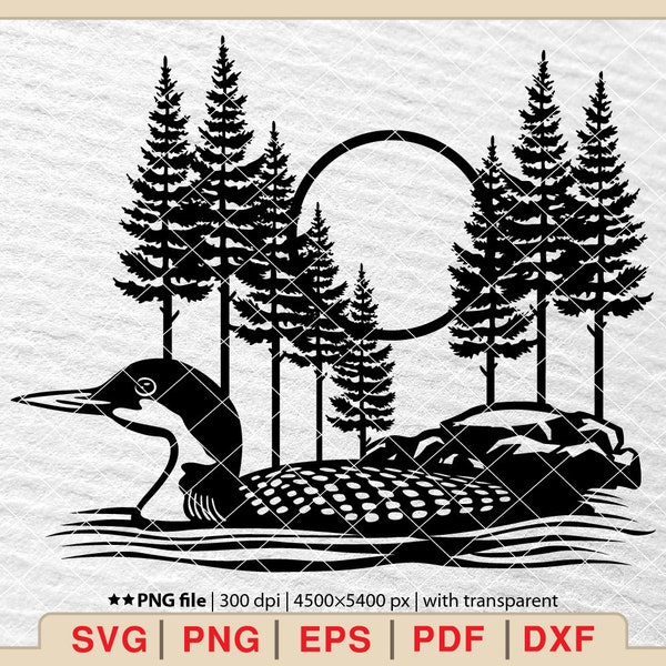 Loon Svg - Etsy