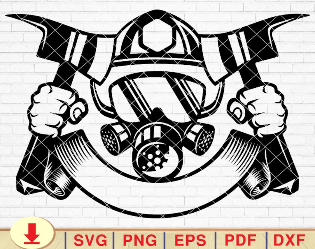 Firefighter SVG Fireman Svg Fire Fighter Tools Svgfire - Etsy