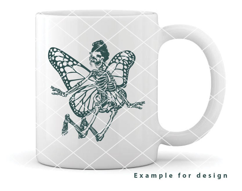 Skeleton Butterfly Svgskull Butterfly Svghalloween - Etsy