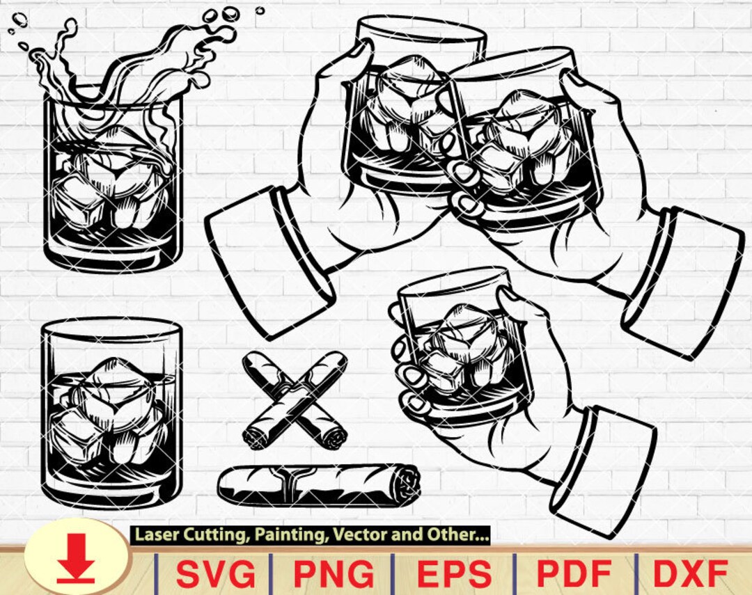 Wiskey Glass Toast Svg Wiskey Glass Svg Toast Svg Wiskey - Etsy