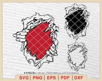 Rips and Tares Digital Svg File 100+ Designs - Etsy