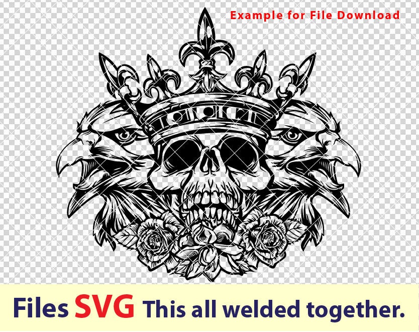 Skull King Svg King Skull Svg King Crown Svg Bearded Skull - Etsy Canada