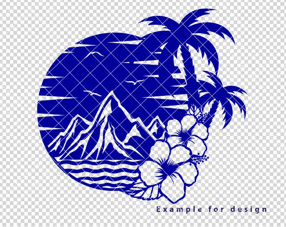 Sunset Beach Svg Tropical Svg Vacation Svg Summer Svg | Etsy