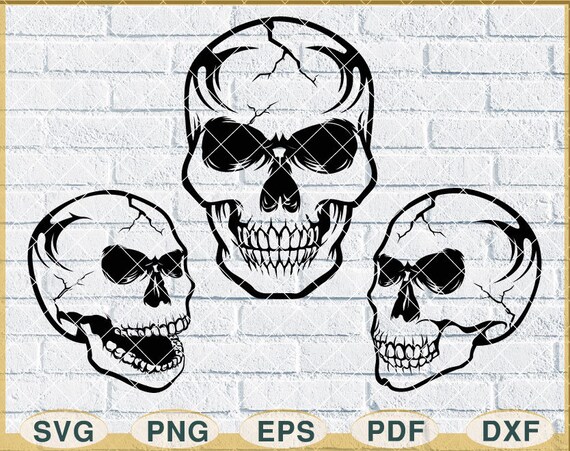 Skull Head Svg Skull Svg Skeleton Svg Skull Svg Bundle - Etsy