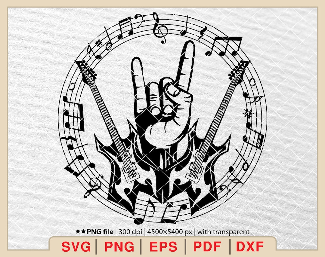 Rock Music Svg, Music Svg,music Note Svg,musical Svg,music Symbol Svg ...