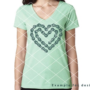 Bicycle Chain Heart Svg Love Bicycle Svg Chain Link Heart - Etsy
