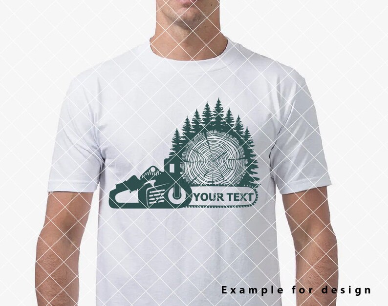 Chainsaw Lumberjack Scene Svg Saw Blade Name Frame Svg - Etsy
