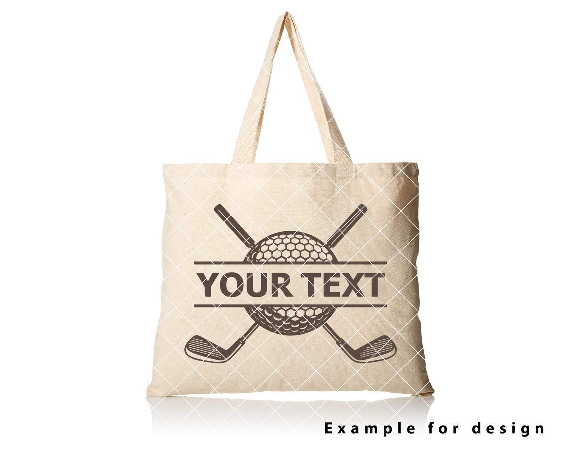 Golf Monogram Frame SVG: Ball & Clubs Clipart (digital Files) - Etsy