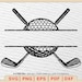 Golf Monogram Frame SVG: Ball & Clubs Clipart (digital Files) - Etsy