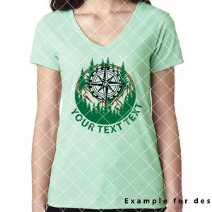 Compass and Mountains SVG Compass and Forest Svg Nature Svg - Etsy