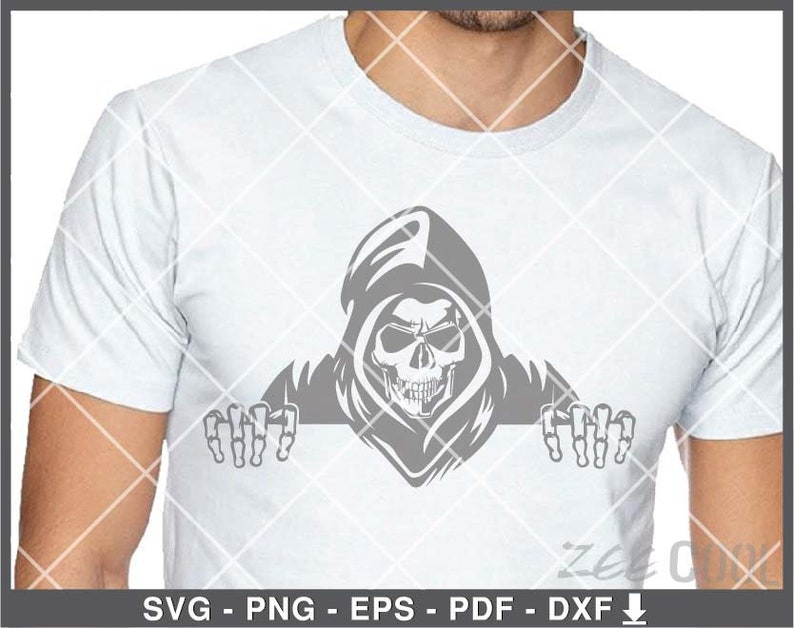 Skull Monogram Frame Svg Skull Svg Halloween Frame Svg - Etsy