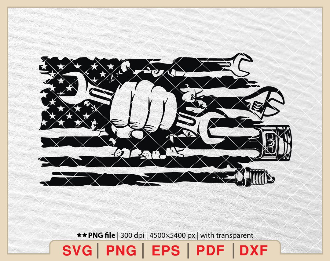 US Flag Mechanic Tools SVG, Carpenter, Repair (digital Files) - Etsy