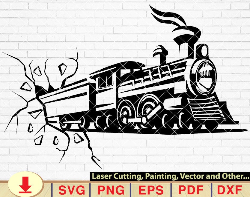 Train Svgvintage Train Svgretro Svgtrain Clipartvintage - Etsy