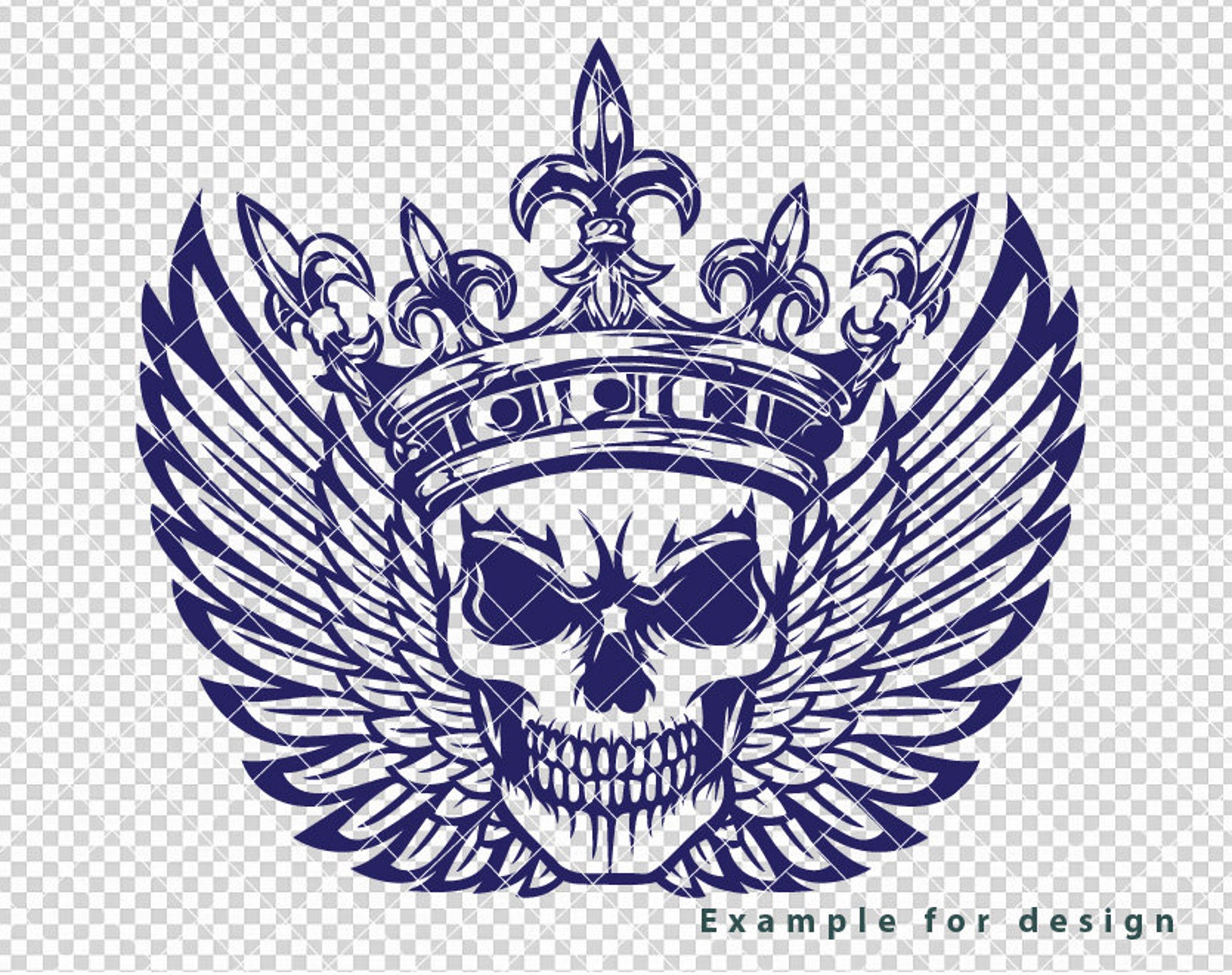 Skull With Wings Svg Skull King Svg Winged Skull Svg Skull - Etsy