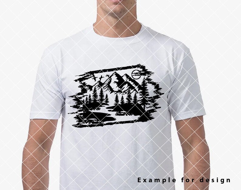 River Scene Svg River Svg Nature Scene Svg Lake Scene Svg - Etsy