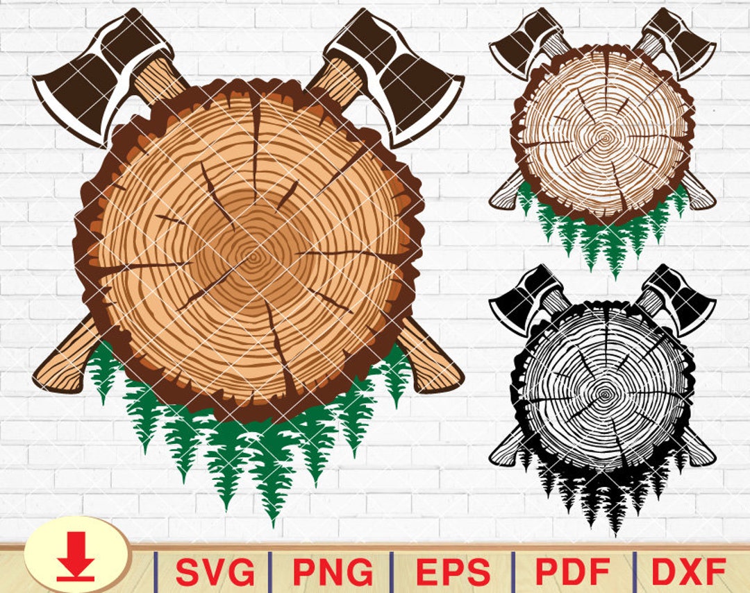 Tree Rings With Lumberjack Svg Lumberjack Axe Svg Lumberjack - Etsy