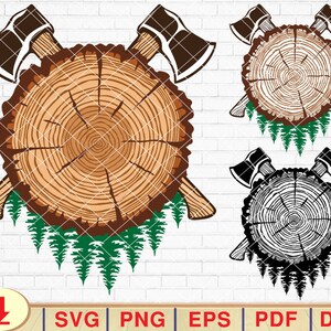 Tree Rings With Lumberjack Svg Lumberjack Axe Svg Lumberjack - Etsy