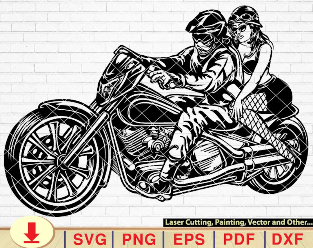 Biker Lovers SVG Motorcycle Svg Rider Svg Motorcycle Scene - Etsy