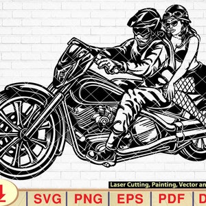 Biker Lovers SVG Motorcycle Svg Rider Svg Motorcycle Scene - Etsy