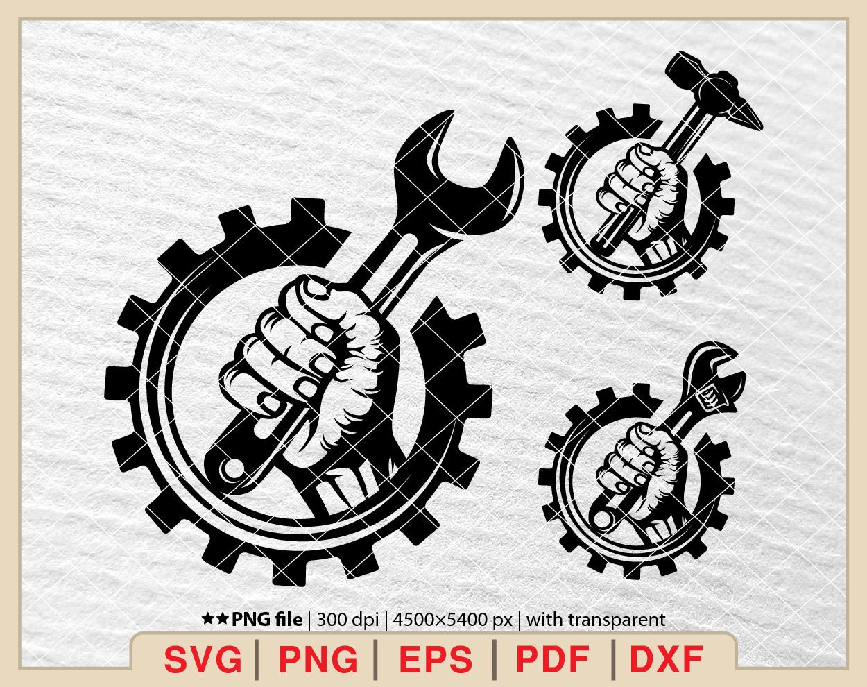 Repair Tools SVG: Wrench, Handyman, Mechanic Logo (digital Files) - Etsy