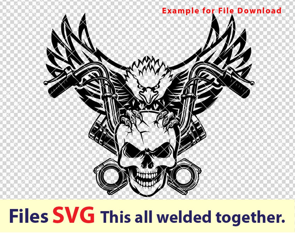 Motorcycle Skull Svgmotorbike Svgmotor Bike Svgmotorcycle - Etsy